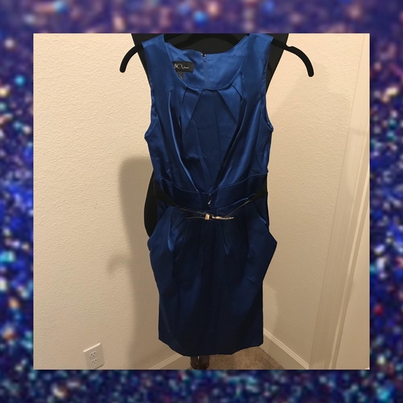 BCX | Dresses | Nwt Bcx Royal Blue Satin Sheath Dress Size | Poshmark